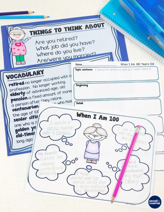 100th Day Writing & A Freebie - Around the Kampfire