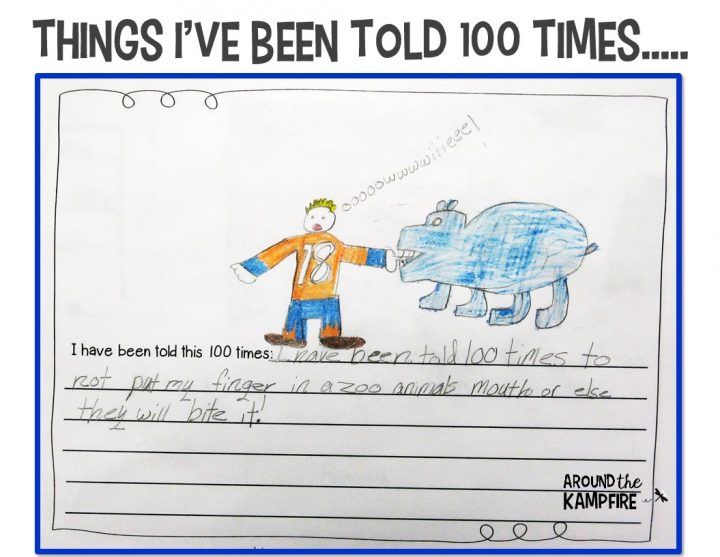 100th Day Writing & A Freebie - Around the Kampfire