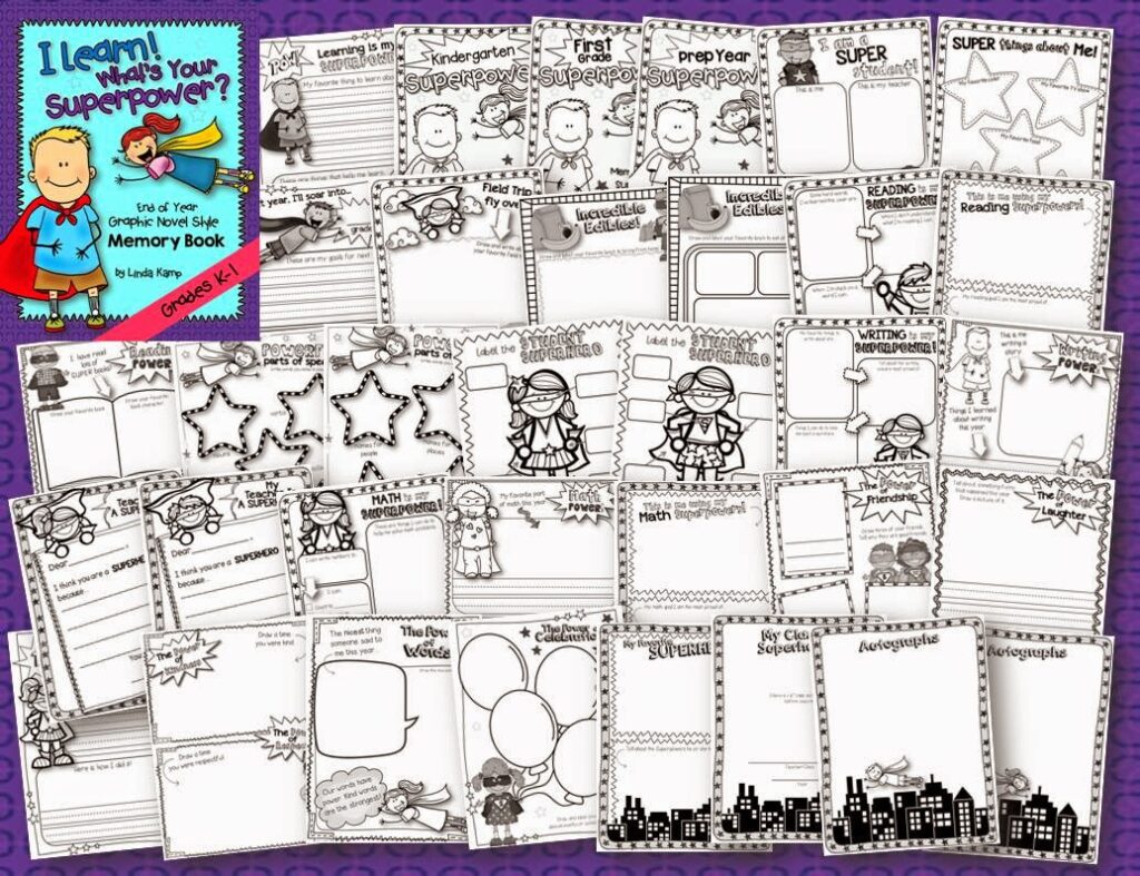 Graphic Novel Style Memory Books for K-3! - Around the Kampfire