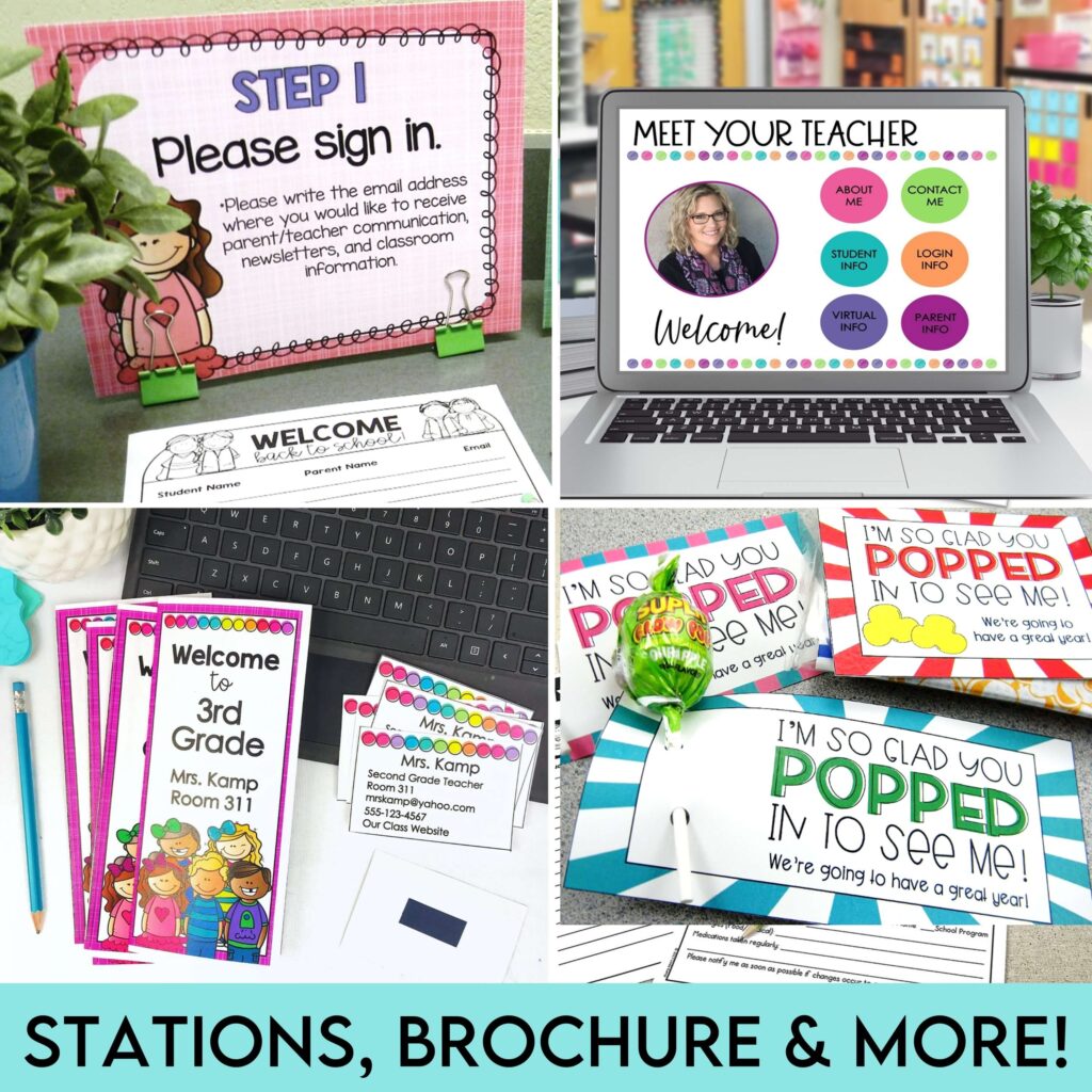 Meet the Teacher Templates, Letter, Parent Forms, Stations & PowerPoint ...