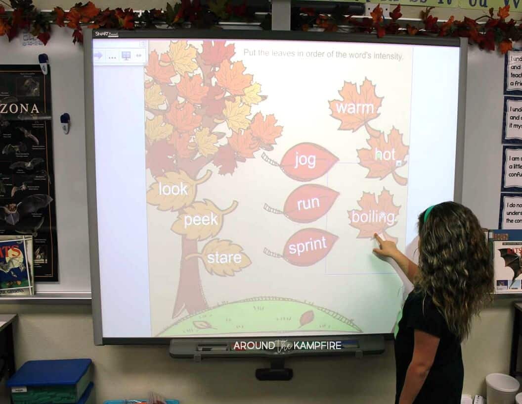 Free Fall Vocabulary Activities - Around the Kampfire