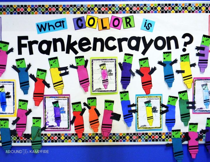 Halloween Color Words Activities for Kindergarten - Around the Kampfire