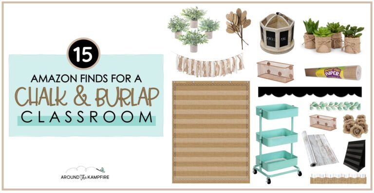 10 Clever Chalkboard and Burlap Classroom Decor Ideas