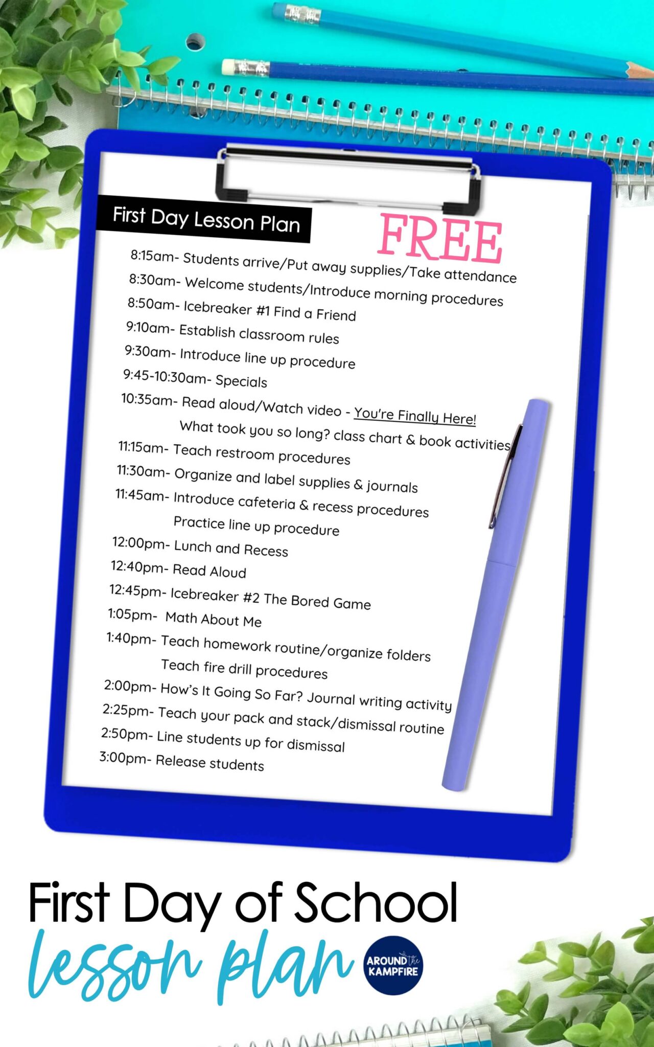 How To Do First Day Of School Lesson Plans