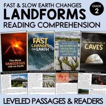 Landforms and Earth Changes Reading Comprehension Passages - Around the ...