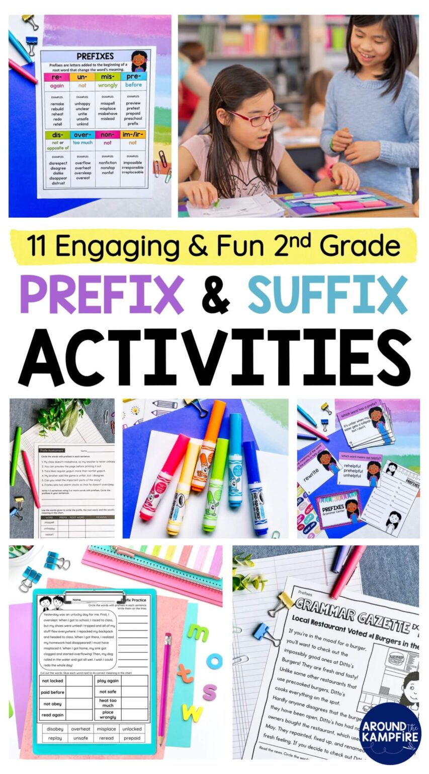 11 Fun Prefix & Suffix Activities for 2nd Grade - Around the Kampfire