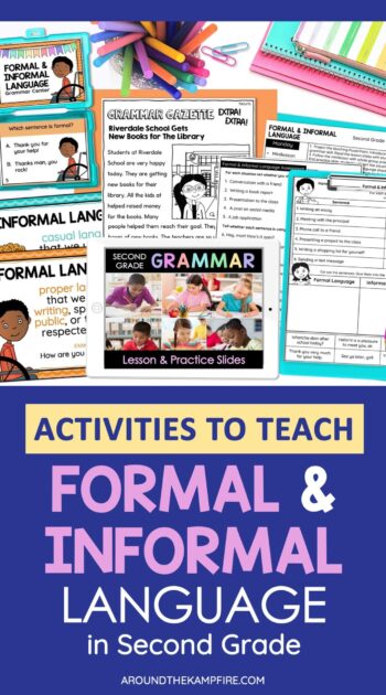 5 Formal and Informal Language Activities for 2nd Grade - Around the ...