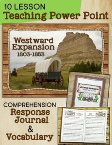 Westward Expansion Unit with Teaching PowerPoint - Around the Kampfire