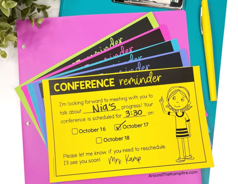 Parent-Teacher Conference Forms and Handouts That Fit Every Classroom ...