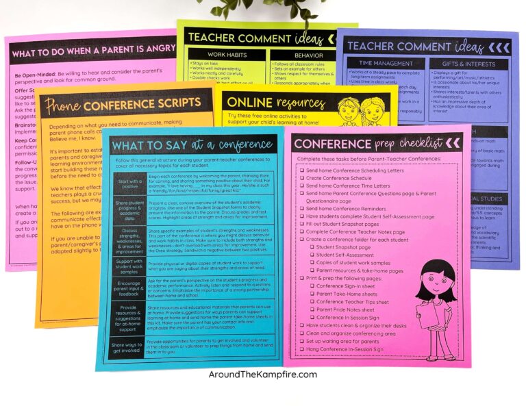 What to Talk About At Parent-Teacher Conferences - Around the Kampfire