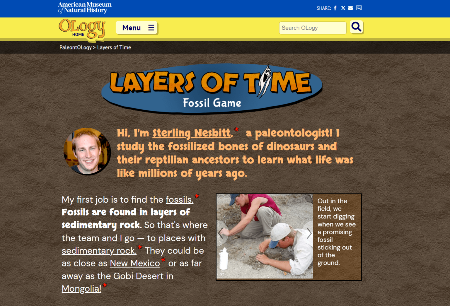 Free Online Fossil Evidence Games - Around the Kampfire