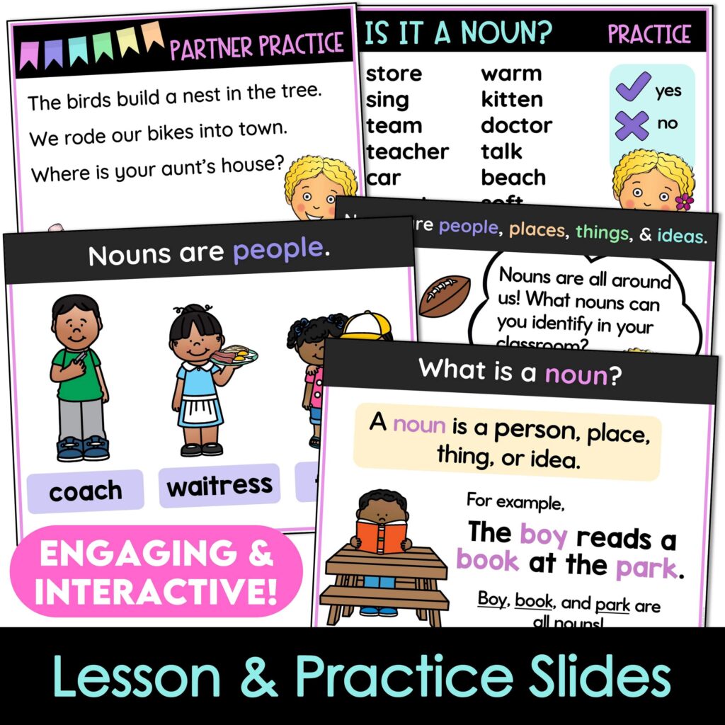 Noun Activities 3rd Grade Grammar - Around the Kampfire
