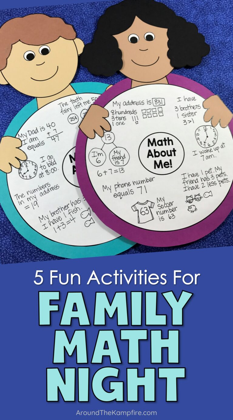 6 Fun Activities for Family Math Night at School - Around the Kampfire