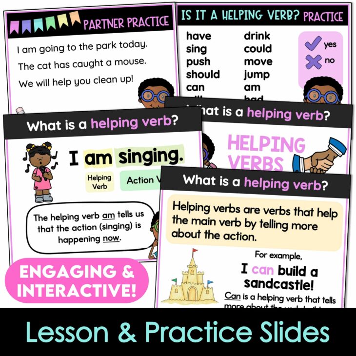 Helping Verbs Activities 3rd Grade - Around the Kampfire