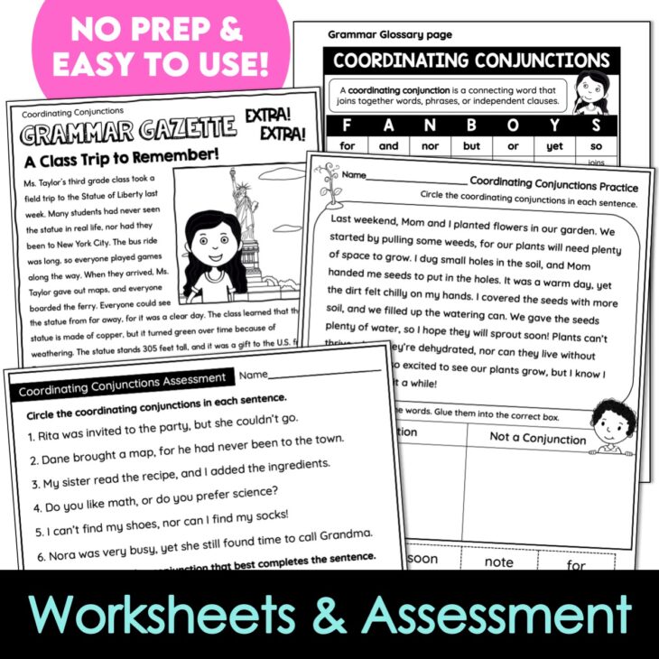 Coordinating Conjunctions Activities 3rd Grade - Around the Kampfire