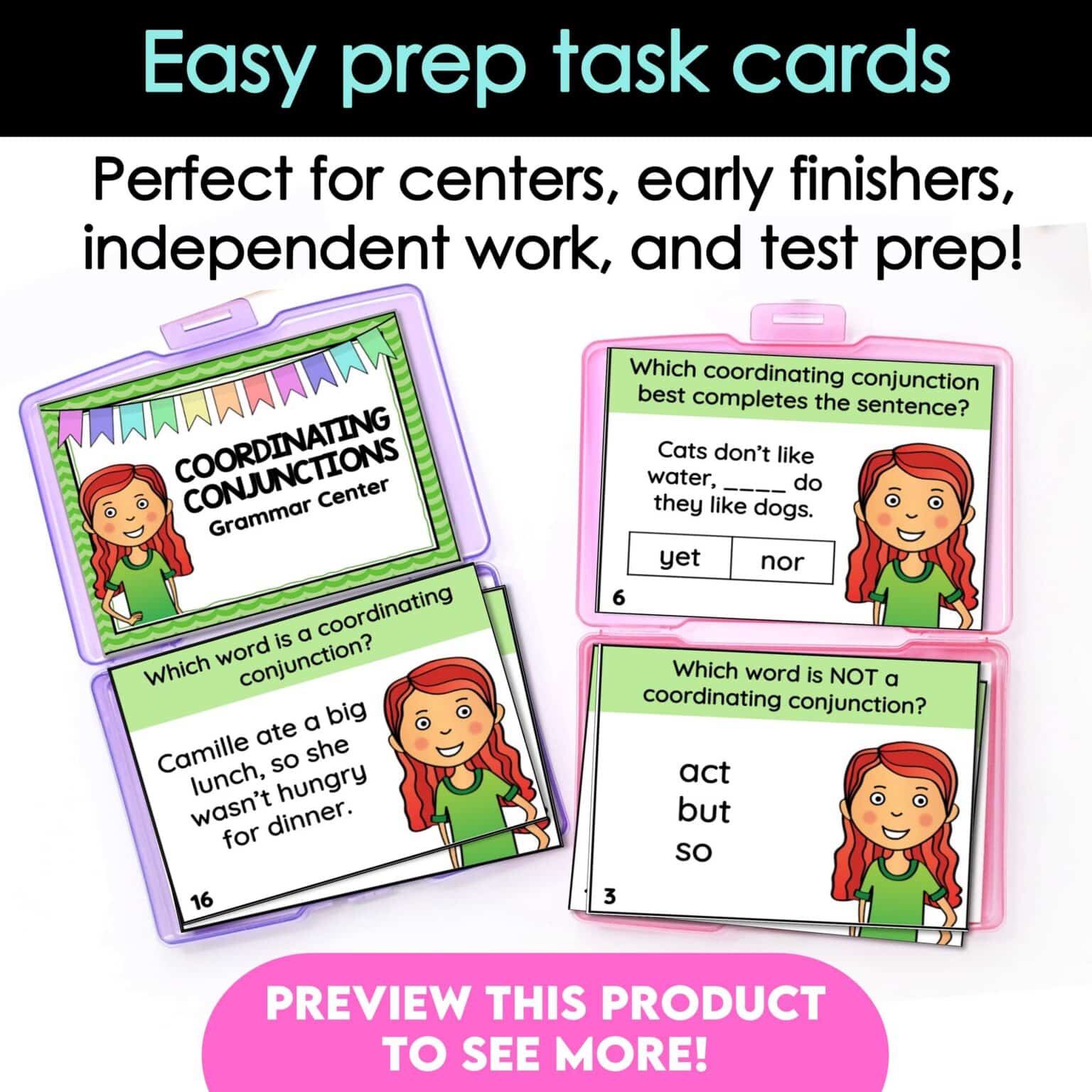 Coordinating Conjunctions Activities 3rd Grade - Around the Kampfire