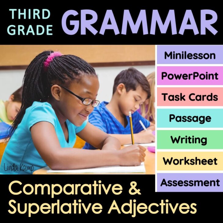 Comparative and Superlative Adjectives Activities 3rd Grade Grammar ...