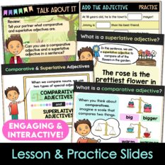 Comparative and Superlative Adjectives Activities 3rd Grade Grammar ...