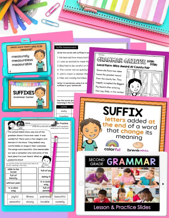 7 Fun Ways to Teach Suffixes to 2nd Graders - Around the Kampfire