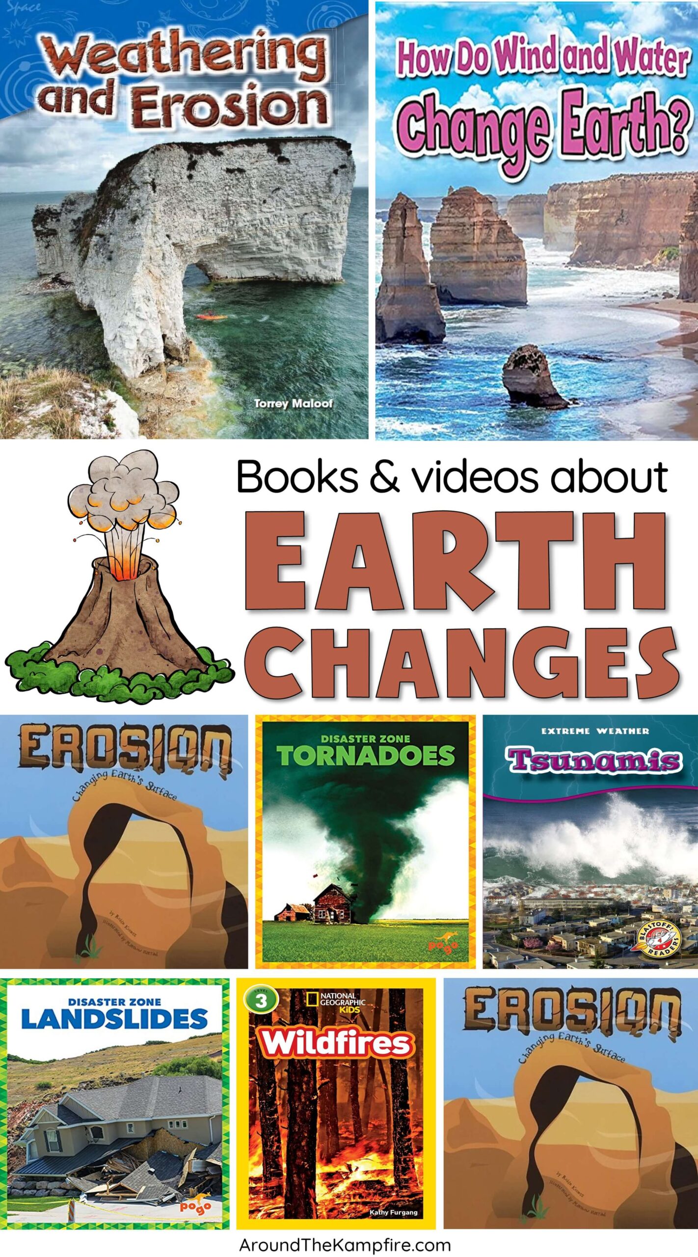 Fast and Slow Earth Changes Books & Videos for Kids - Around the Kampfire