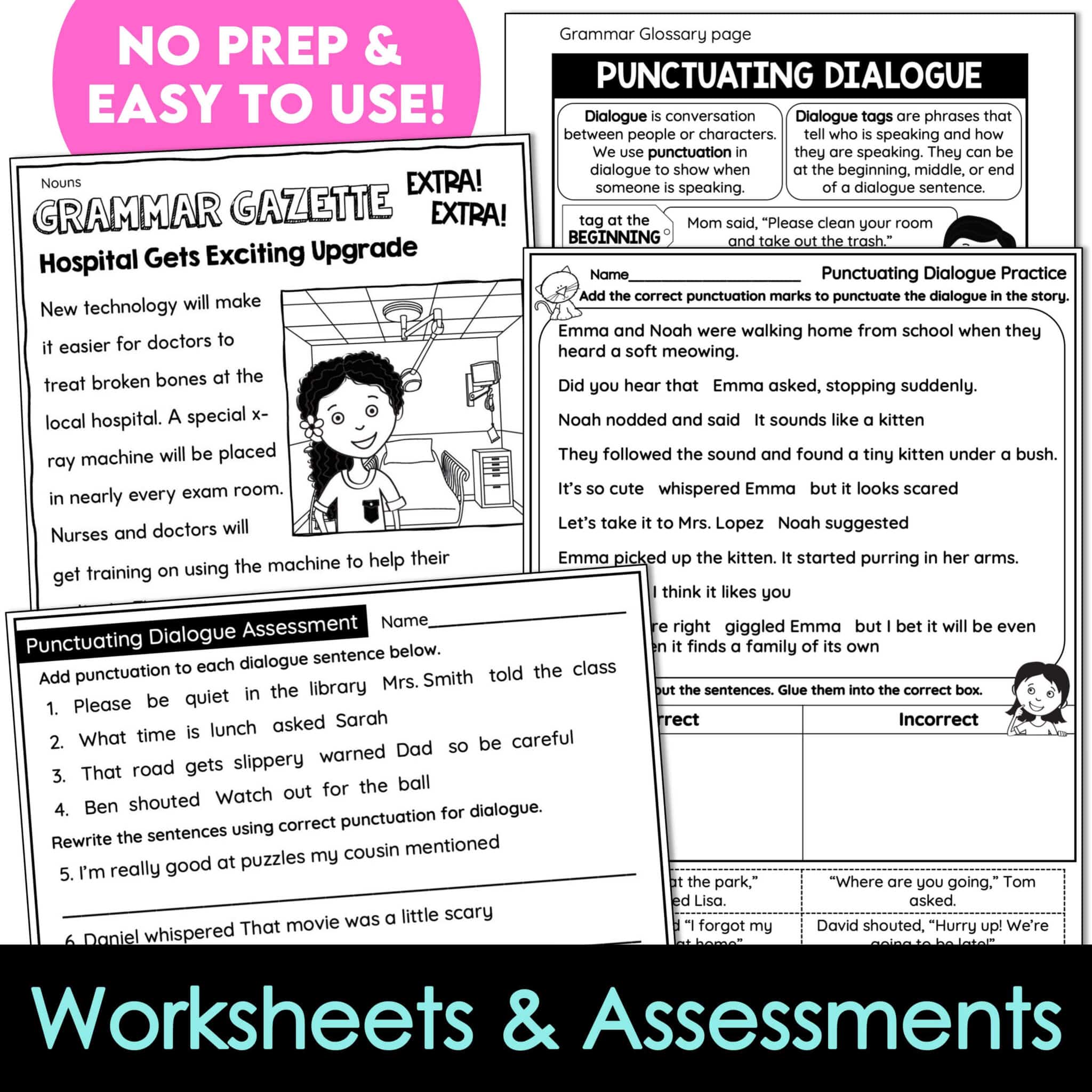 3rd Grade Grammar Activities Bundle 5 - Around the Kampfire