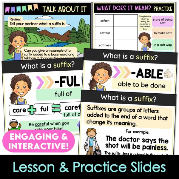 Suffix Activities 3rd Grade Grammar - Around the Kampfire