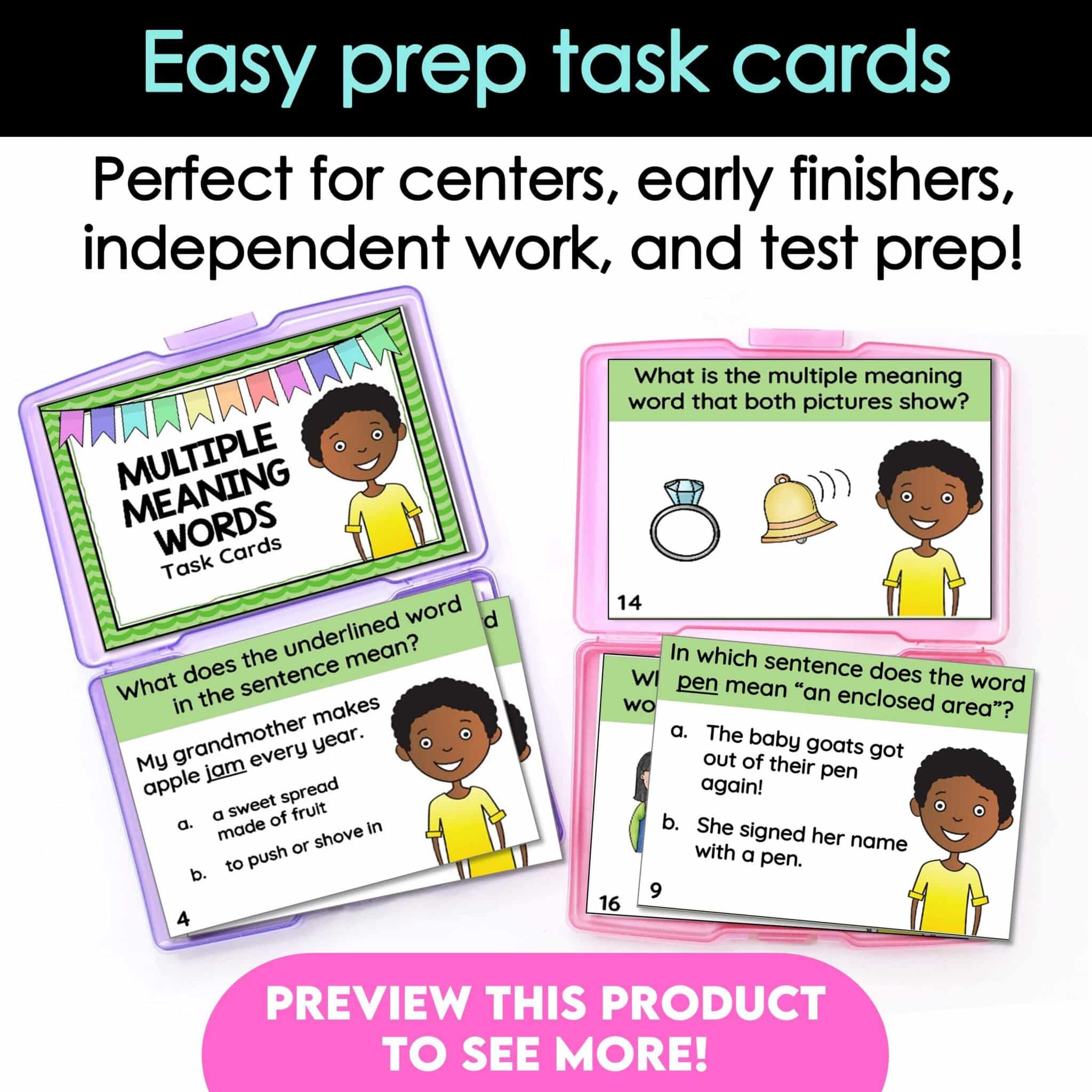 Multiple Meaning Words Activities 3rd Grade Grammar - Around the Kampfire