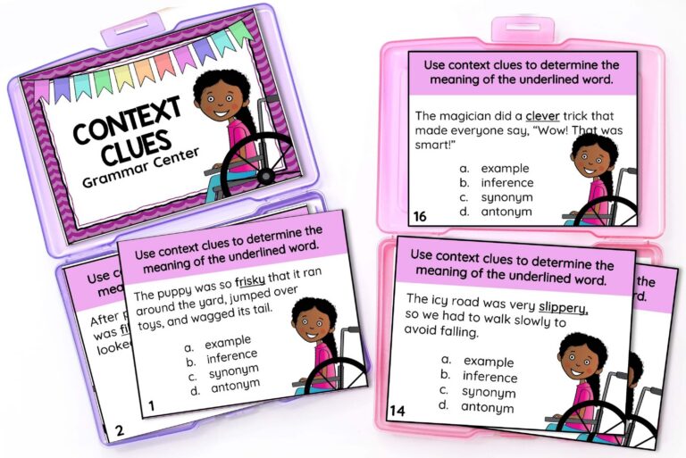 5 Types of Context Clues With Examples for 3rd Graders - Around the ...