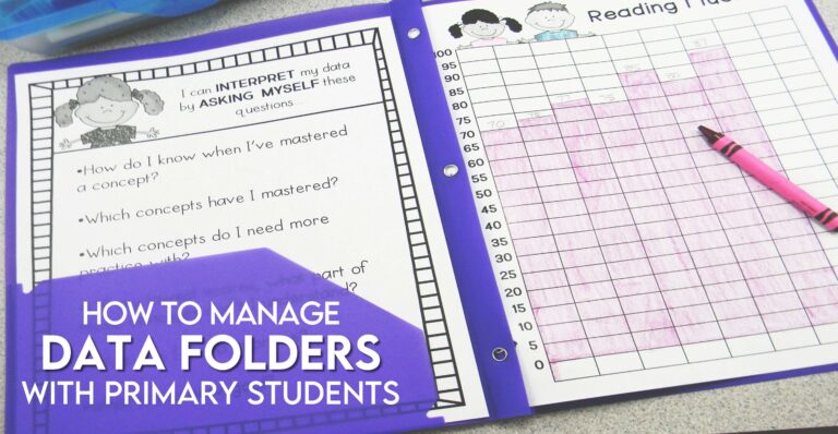 Managing Data Folders in the Primary Classroom - Around the Kampfire