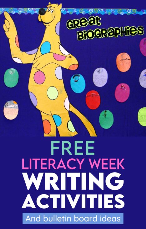5 Free Literacy Week Writing Activities & Bulletin Board Ideas - Around ...