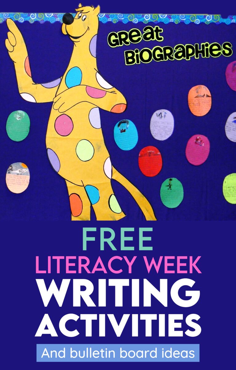 5 Free Literacy Week Writing Activities & Bulletin Board Ideas - Around ...