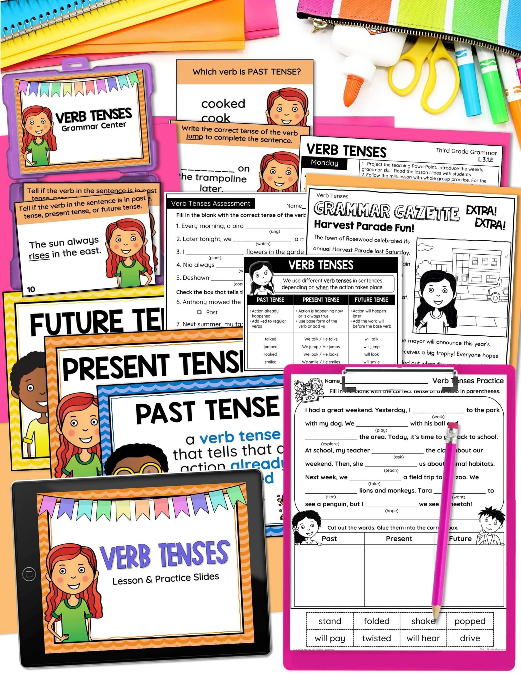 An Easy Routine for Teaching Verb Tenses - Around the Kampfire